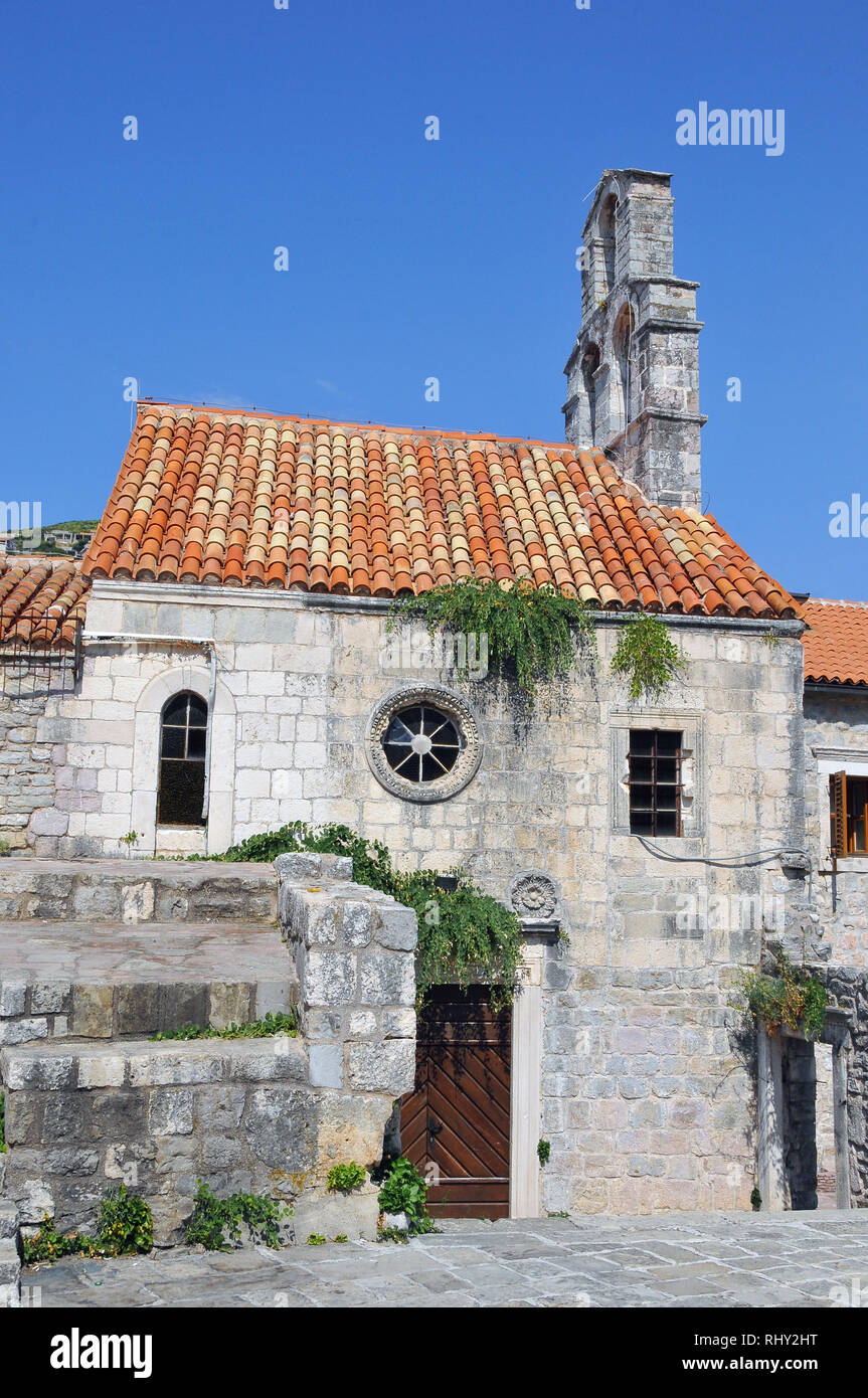 Budva, Montenegro, Europe, Church of St. Maria Stock Photo - Alamy