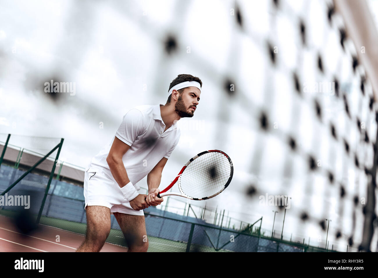 White male tennis player hi-res stock photography and images - Alamy