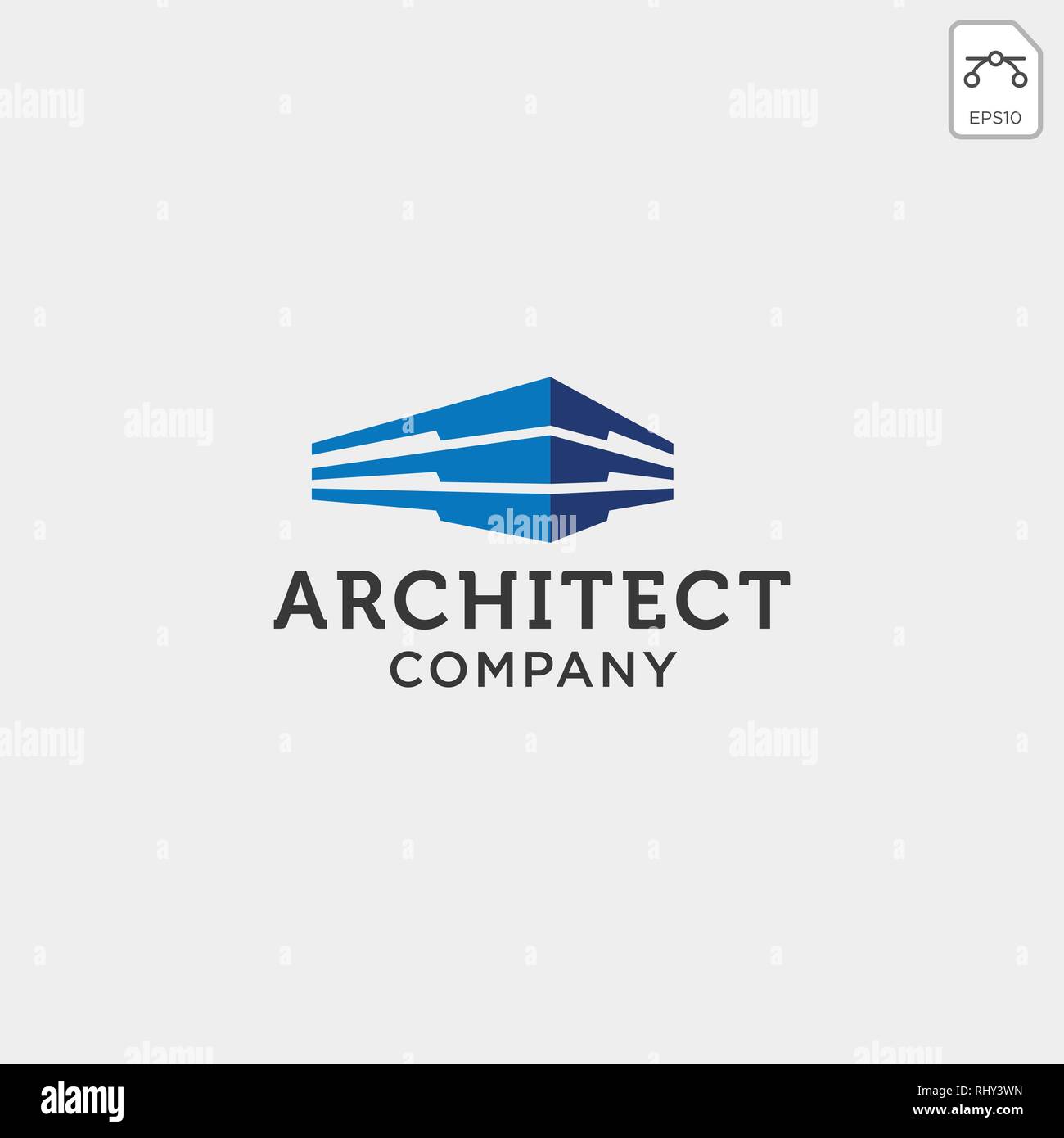 Vector flat construction company brand design template. Building ...