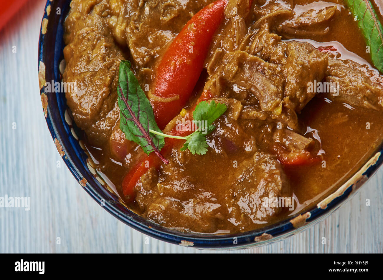 Dum Pukht Gosht - slow-cooked Afghani mutton Stock Photo - Alamy