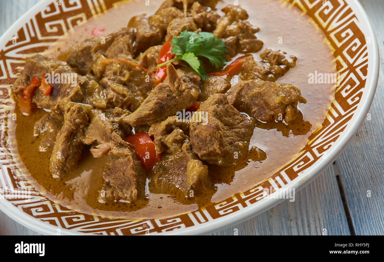Mutton Afghani Korma, Afghani uisine, central Asia Traditional assorted ...