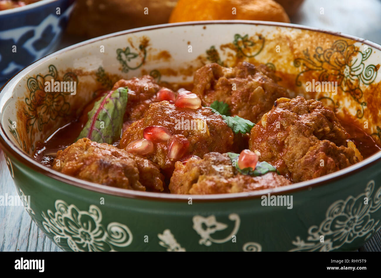 Kofta Challow, basically lamb meatballs cooked, Afghani uisine, central ...