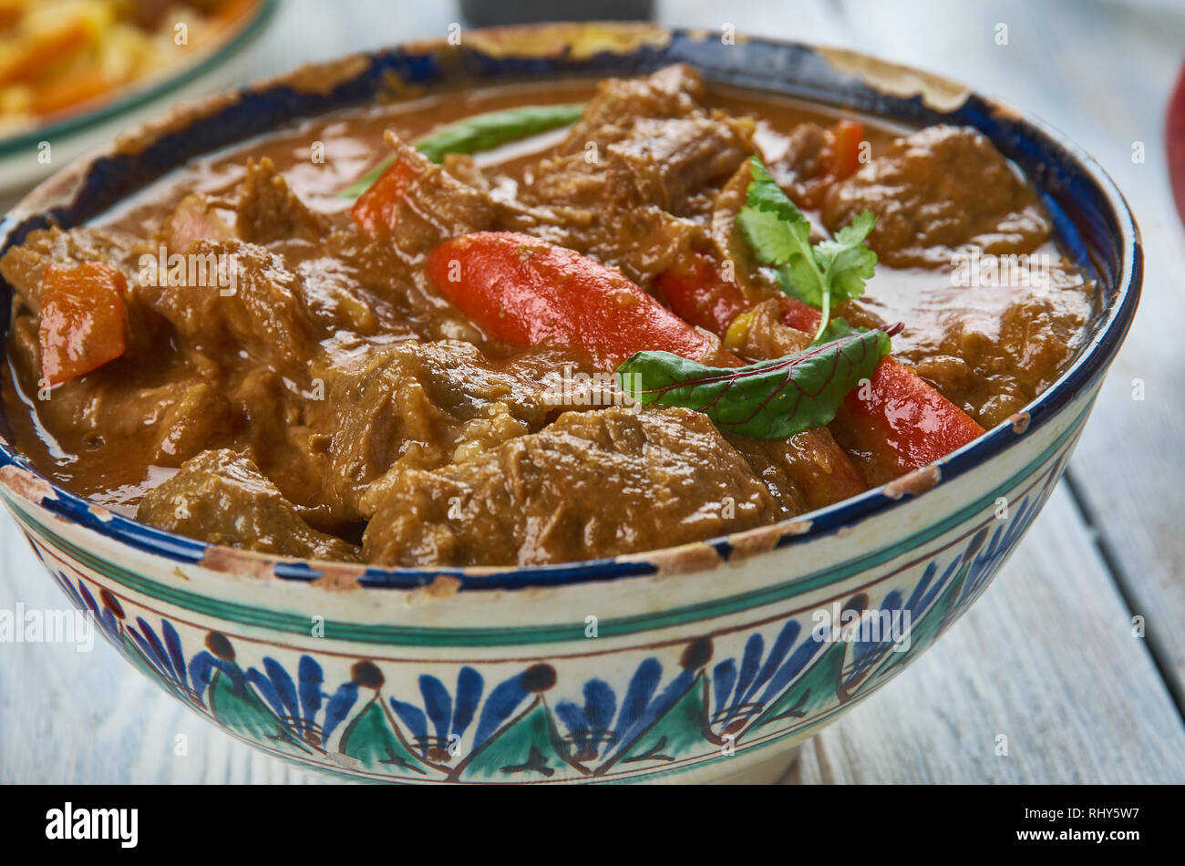 Dum Pukht Gosht - slow-cooked Afghani mutton Stock Photo - Alamy