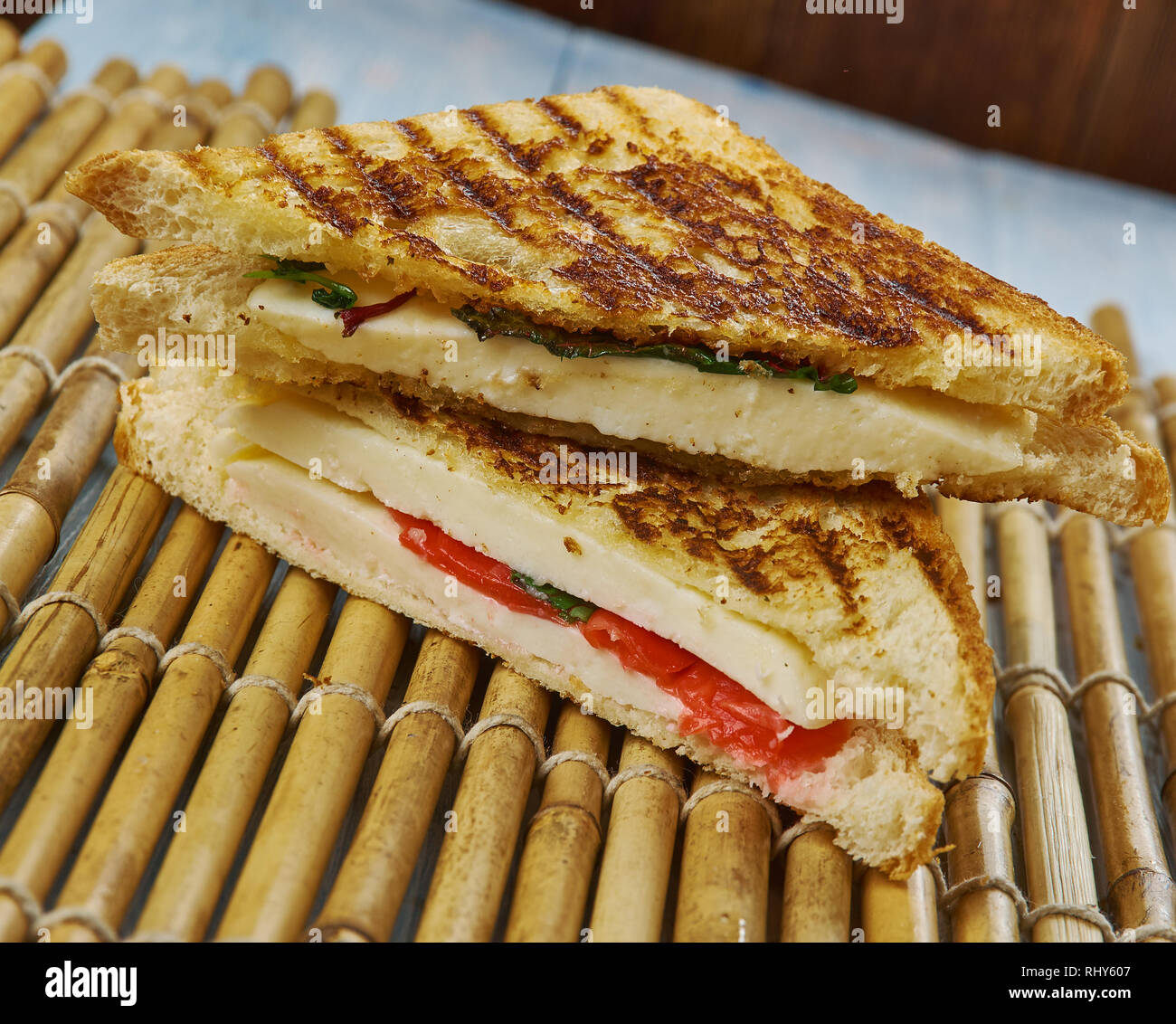 Grilled Paneer Sandwich indian style close up Stock Photo - Alamy