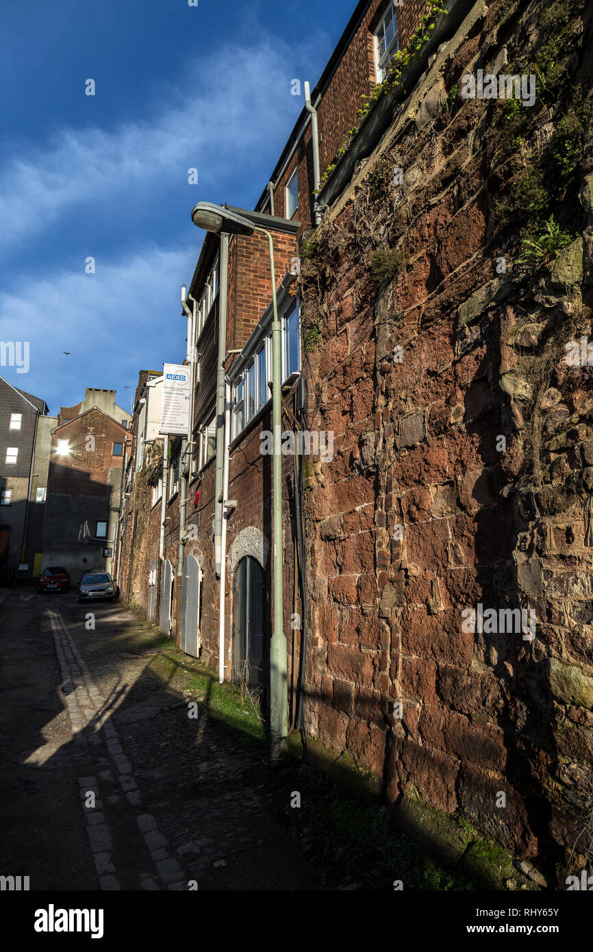 West gate exeter roman wall hi-res stock photography and images - Alamy