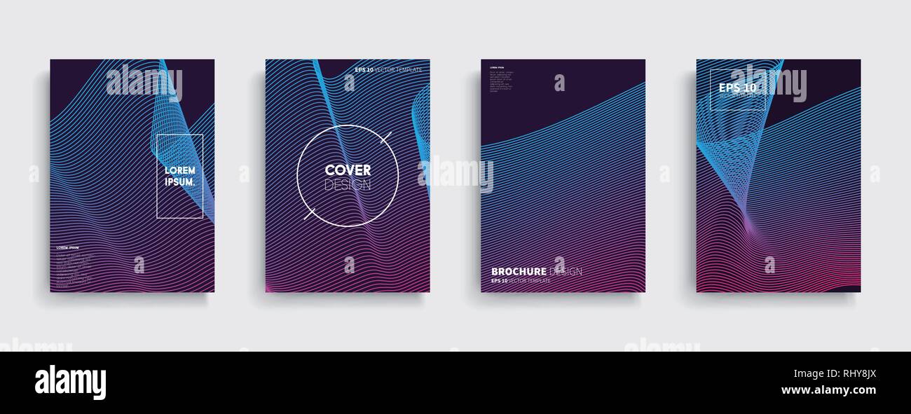 Minimal Vector cover designs. Future Poster template Stock Vector Image ...