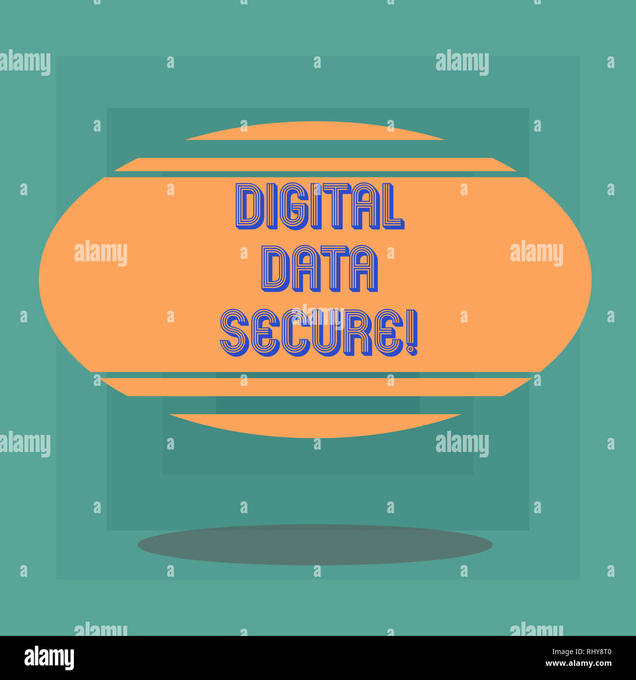Conceptual hand writing showing Digital Data Secure. Business photo ...