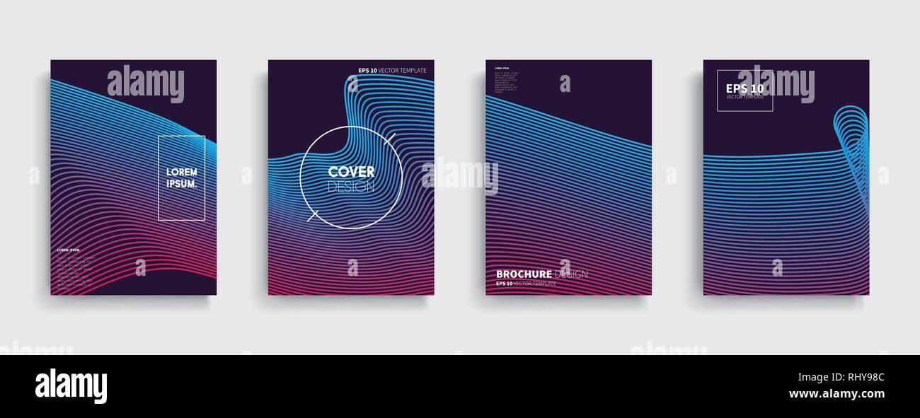 Minimal Vector cover designs. Future Poster template Stock Vector Image ...