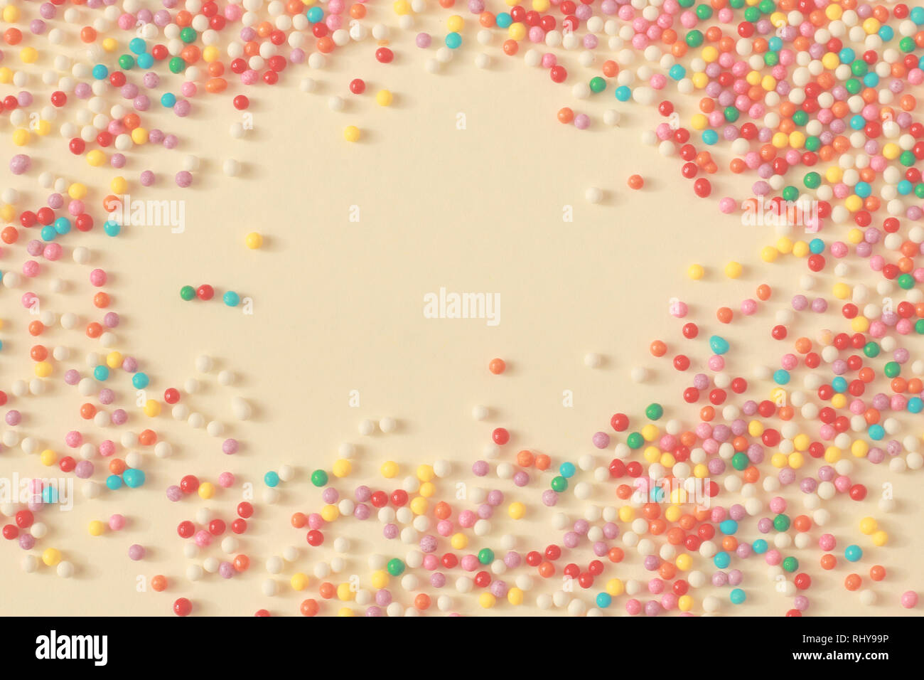 Colorful candy background with space Stock Photo - Alamy