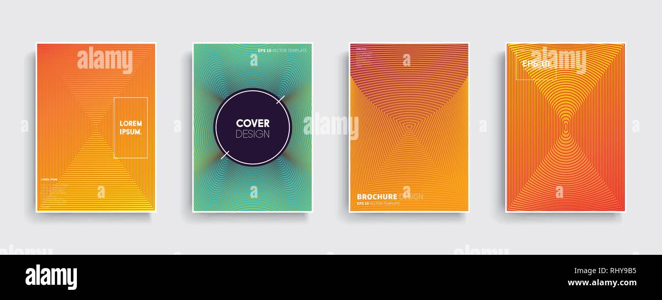 Minimal Vector cover designs. Future Poster template Stock Vector Image ...
