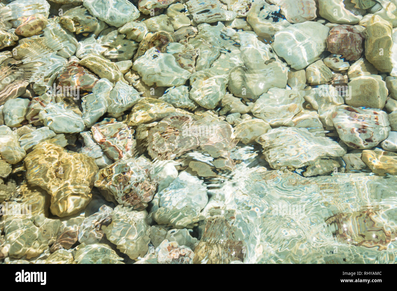 Clear sea. Seacoast, stone beach Summer Pattern Background Stock Photo ...