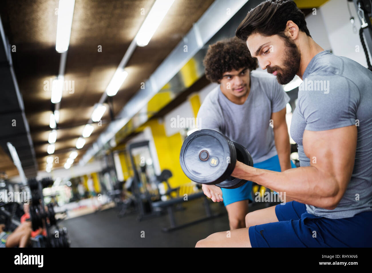 Doing workout hi-res stock photography and images - Alamy