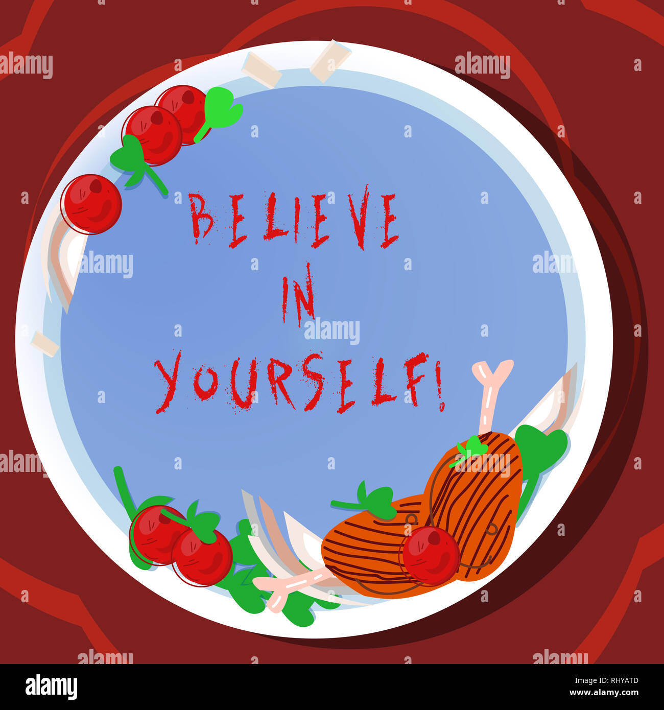 Conceptual hand writing showing Believe In Yourself. Business photo ...