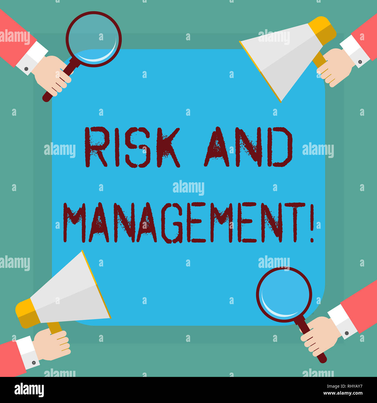 Conceptual hand writing showing Risk And Management. Business photo ...