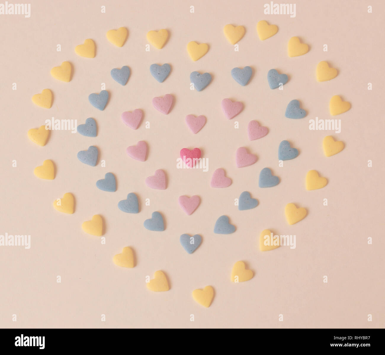 Colorful candy heart Stock Photo - Alamy