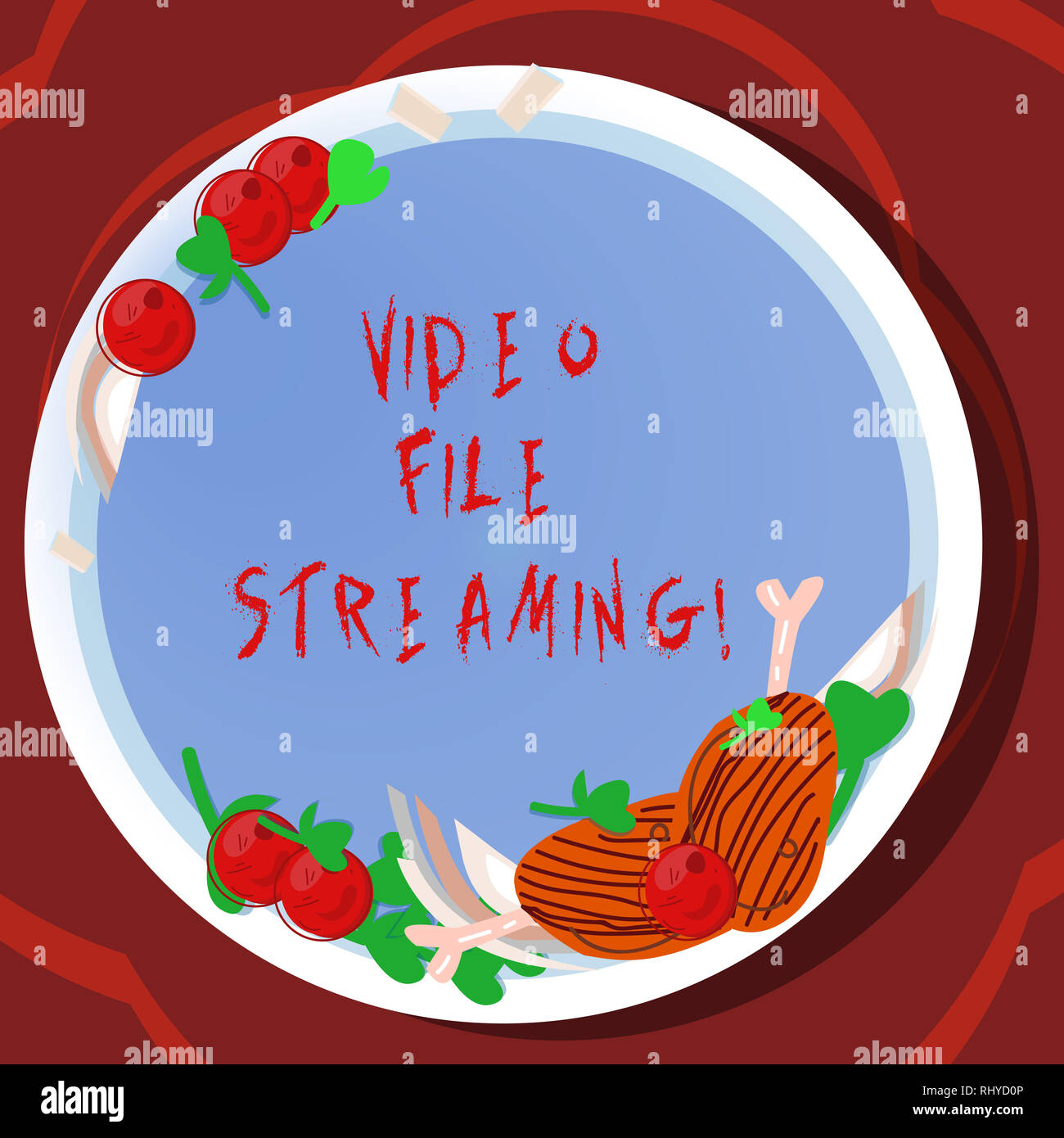 Conceptual hand writing showing Video File Streaming. Business photo ...