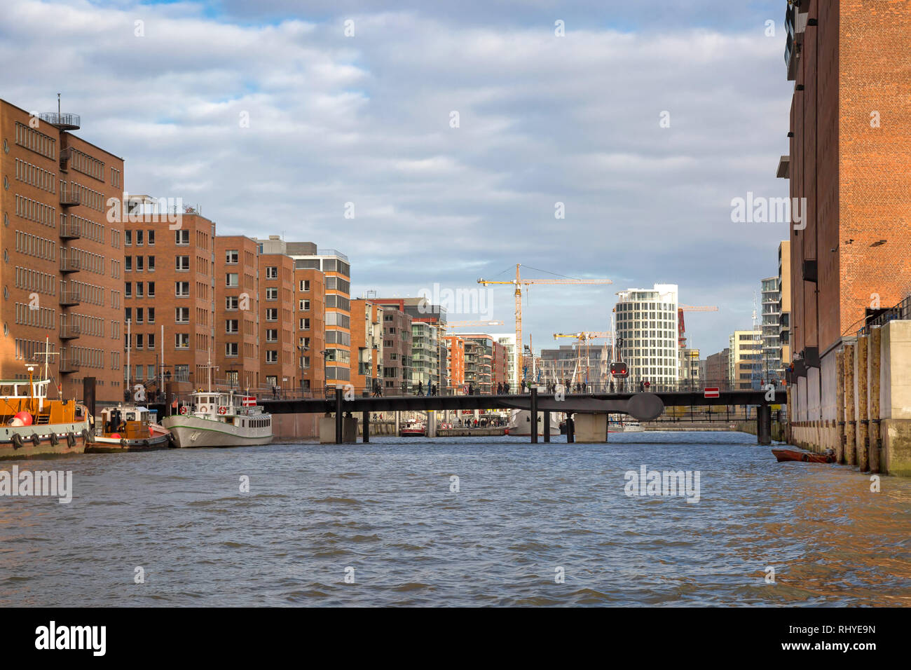 Panorama view industry hamburg hafencity hi-res stock photography and ...