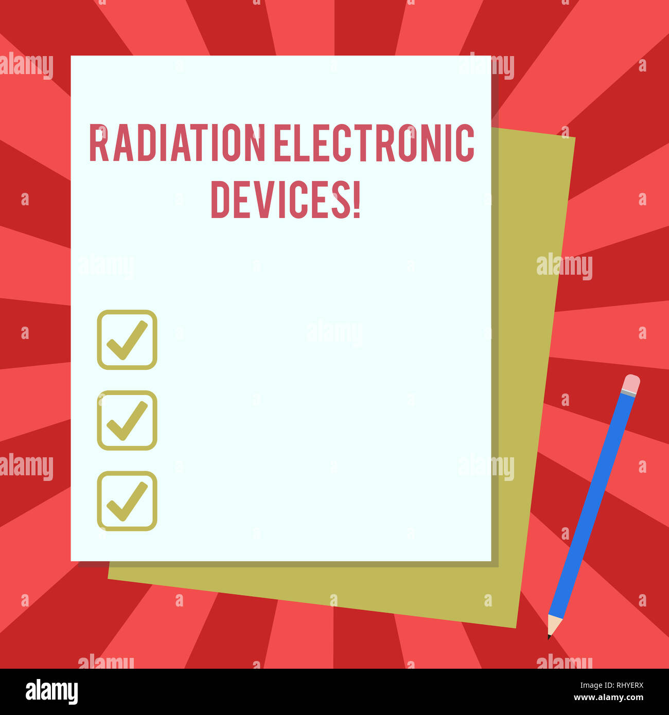 Word writing text Radiation Electronic Devices. Business concept for ...