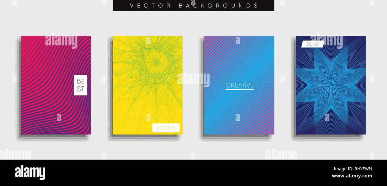 Minimal Vector cover designs. Future Poster template Stock Vector Image ...