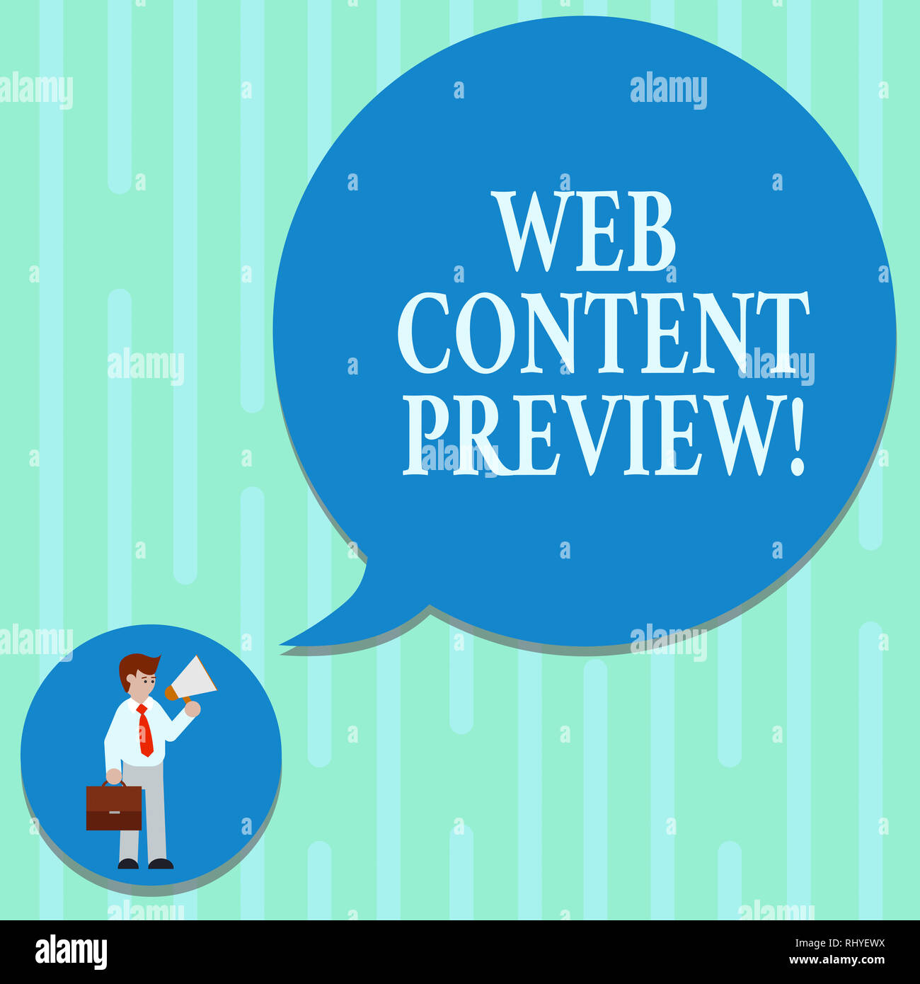 Word writing text Web Content Preview. Business concept for textual ...