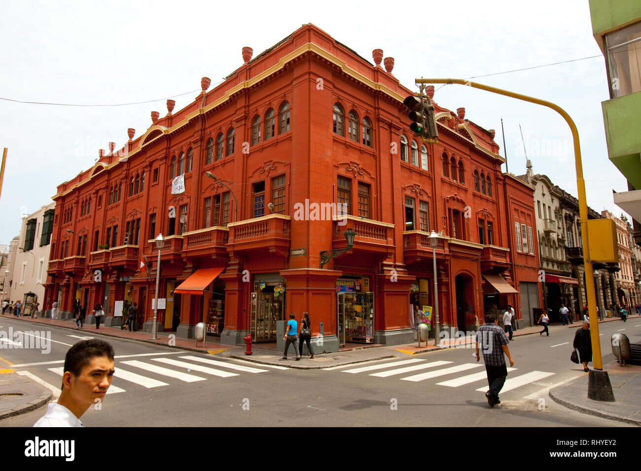 Traditional building at the centre of Lima,Peru Stock Photo - Alamy