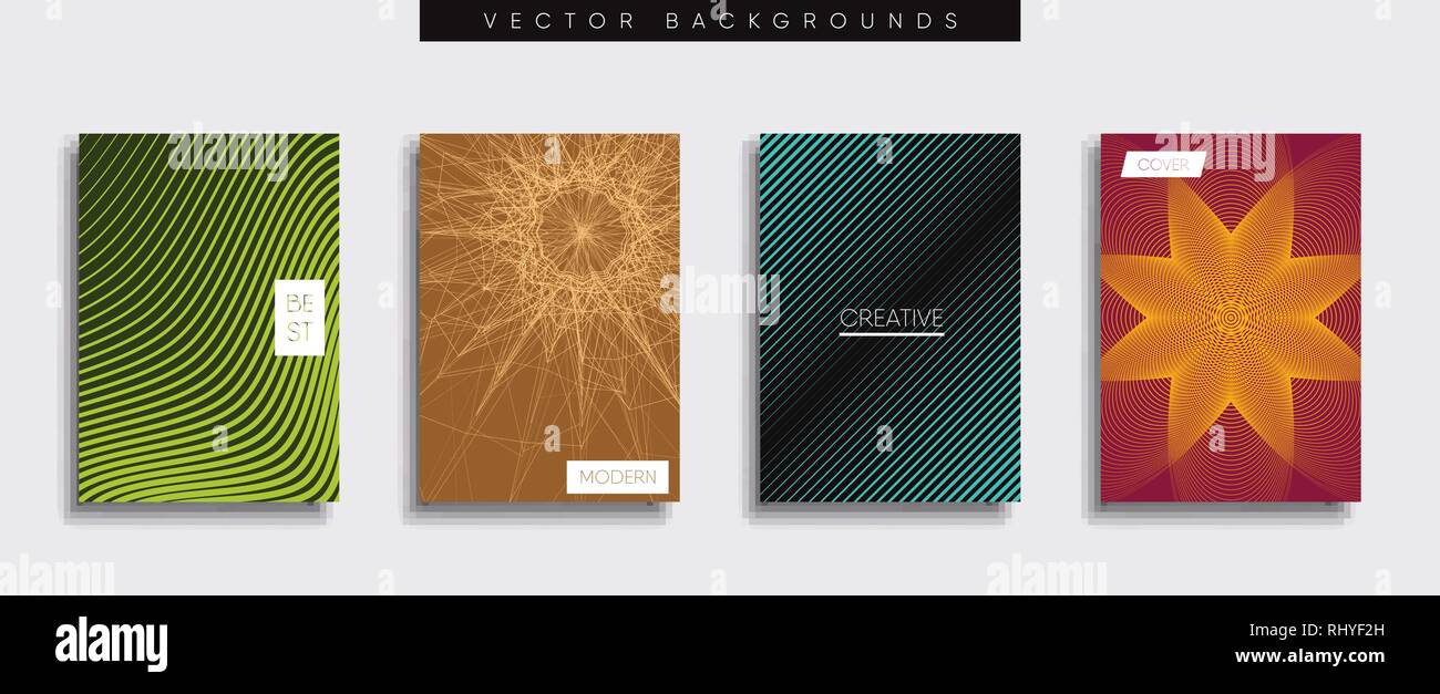Minimal Vector cover designs. Future Poster template Stock Vector Image ...