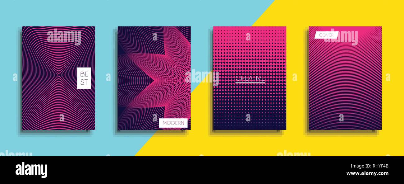 Minimal Vector cover designs. Future Poster template Stock Vector Image ...