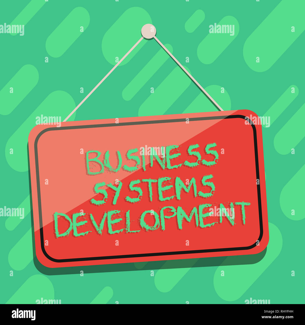 Conceptual hand writing showing Business Systems Development. Business ...