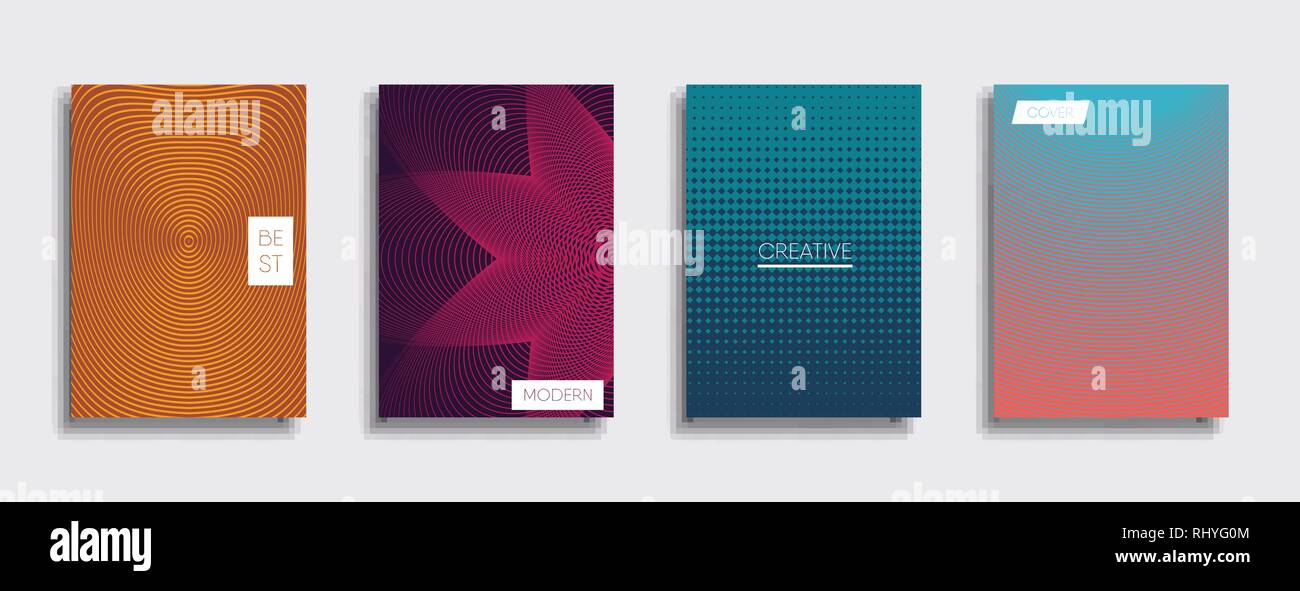 Minimal Vector cover designs. Future Poster template Stock Vector Image ...