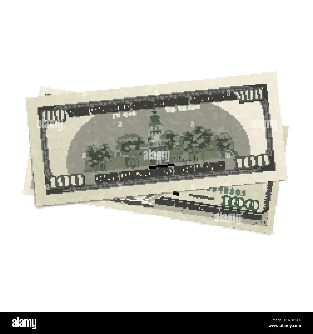 Set dollar banknotes on Stock Vector Images - Alamy