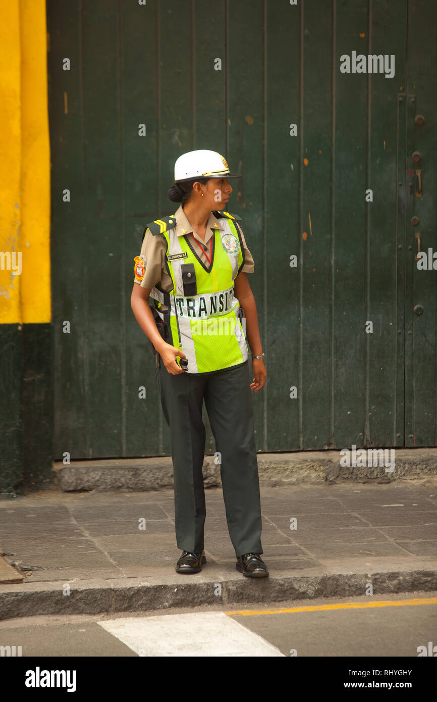Police woman peru hi-res stock photography and images - Alamy