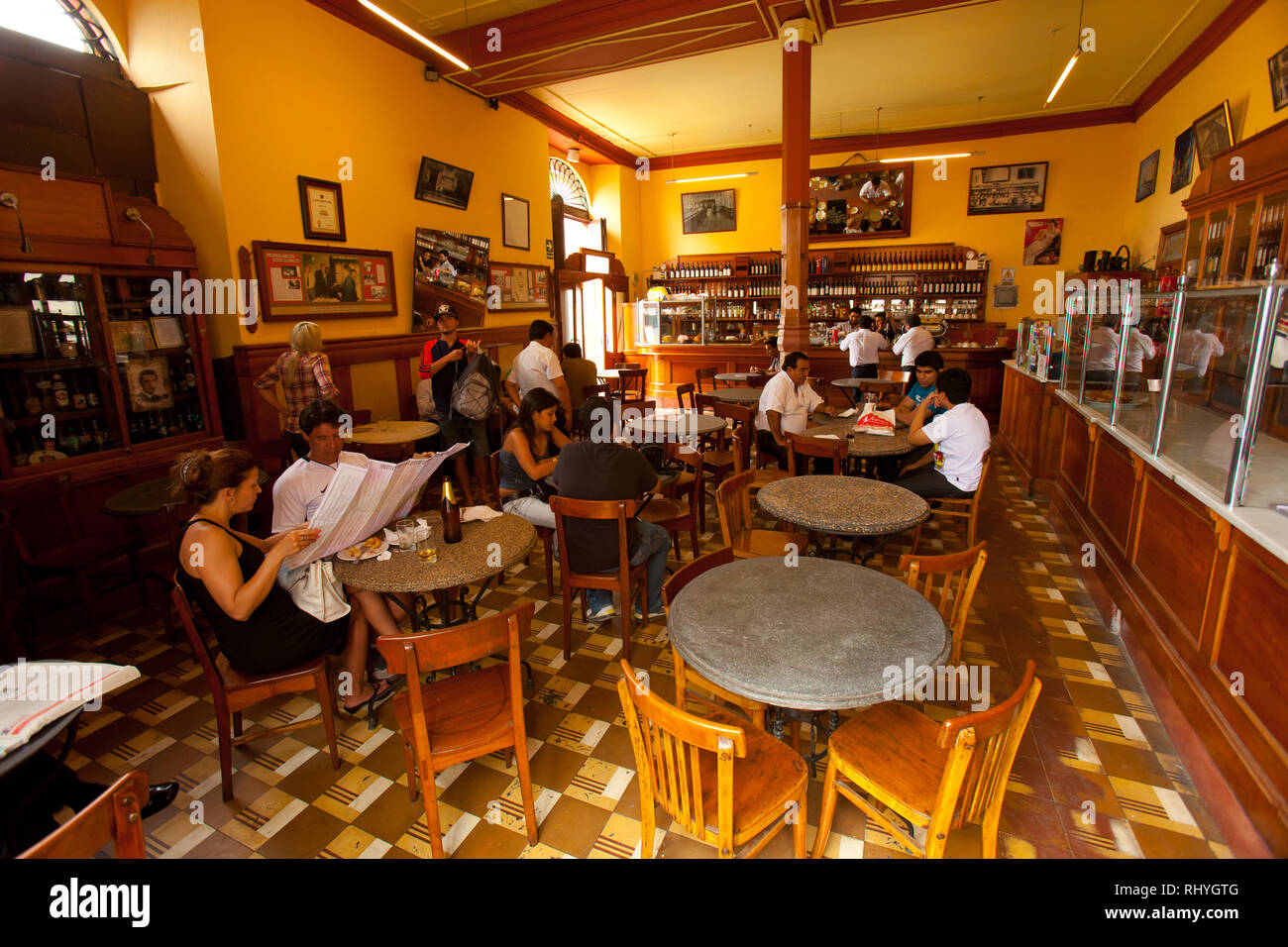 Cafe in Lima,Peru Stock Photo - Alamy