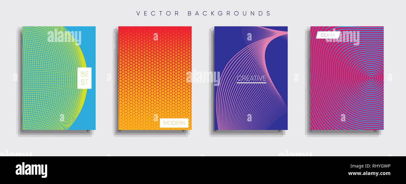 Minimal Vector cover designs. Future Poster template Stock Vector Image ...