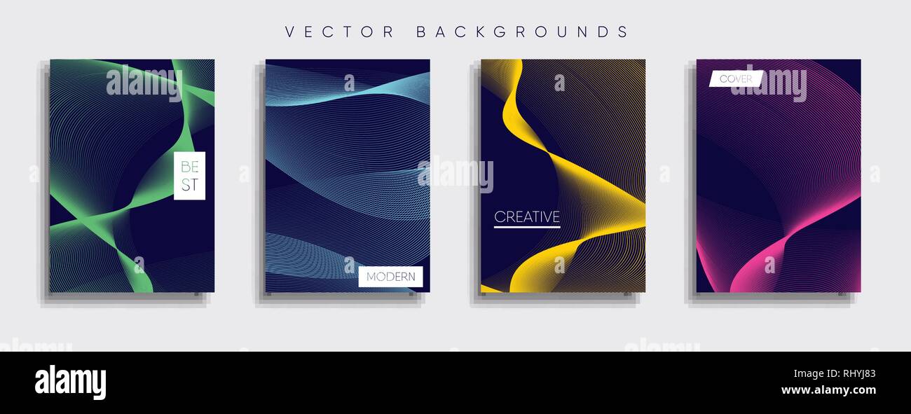 Minimal Vector cover designs. Future Poster template Stock Vector Image ...