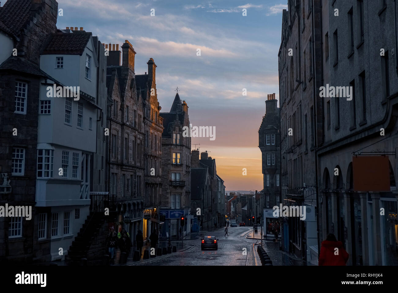 Landscape of Edinburgh city, the capital city of Scotland Stock Photo ...
