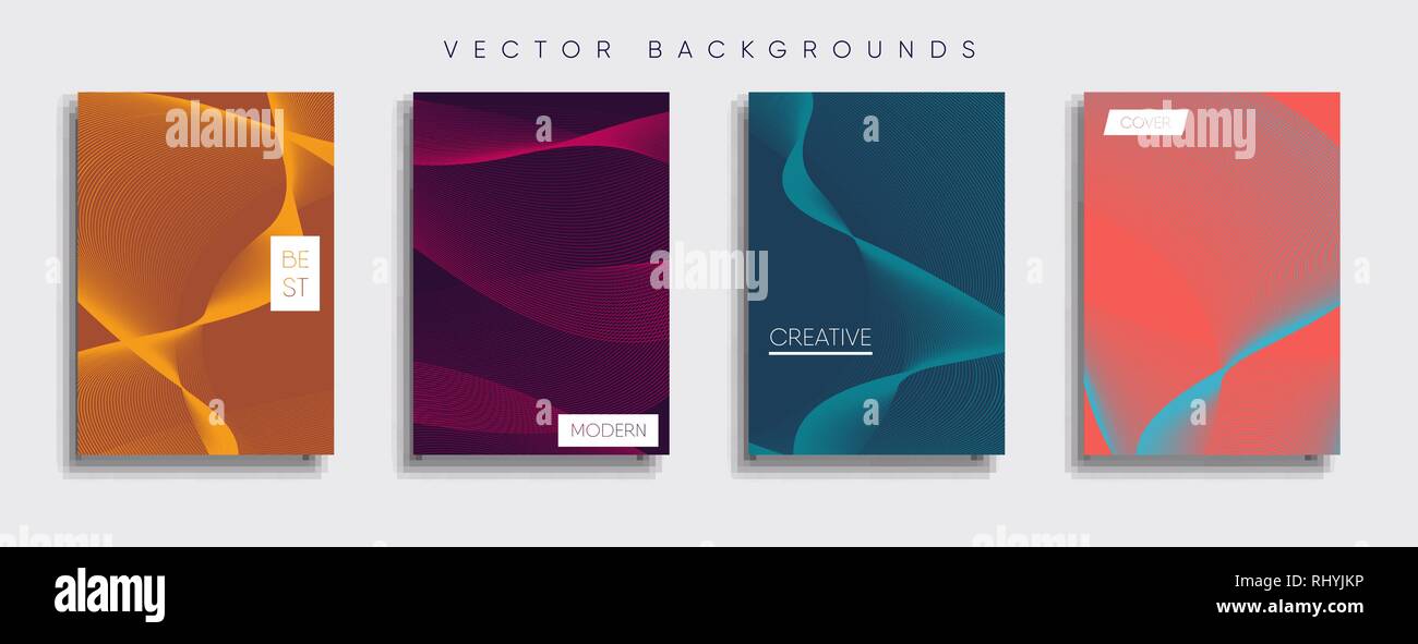 Minimal Vector cover designs. Future Poster template Stock Vector Image ...