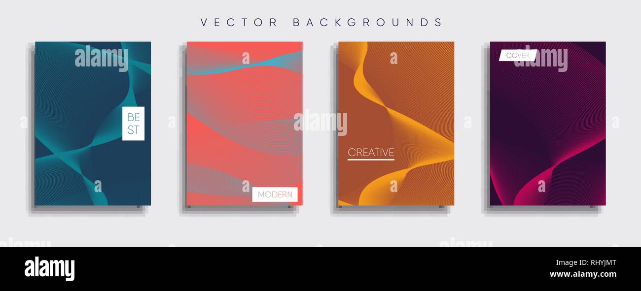 Minimal Vector cover designs. Future Poster template Stock Vector Image ...