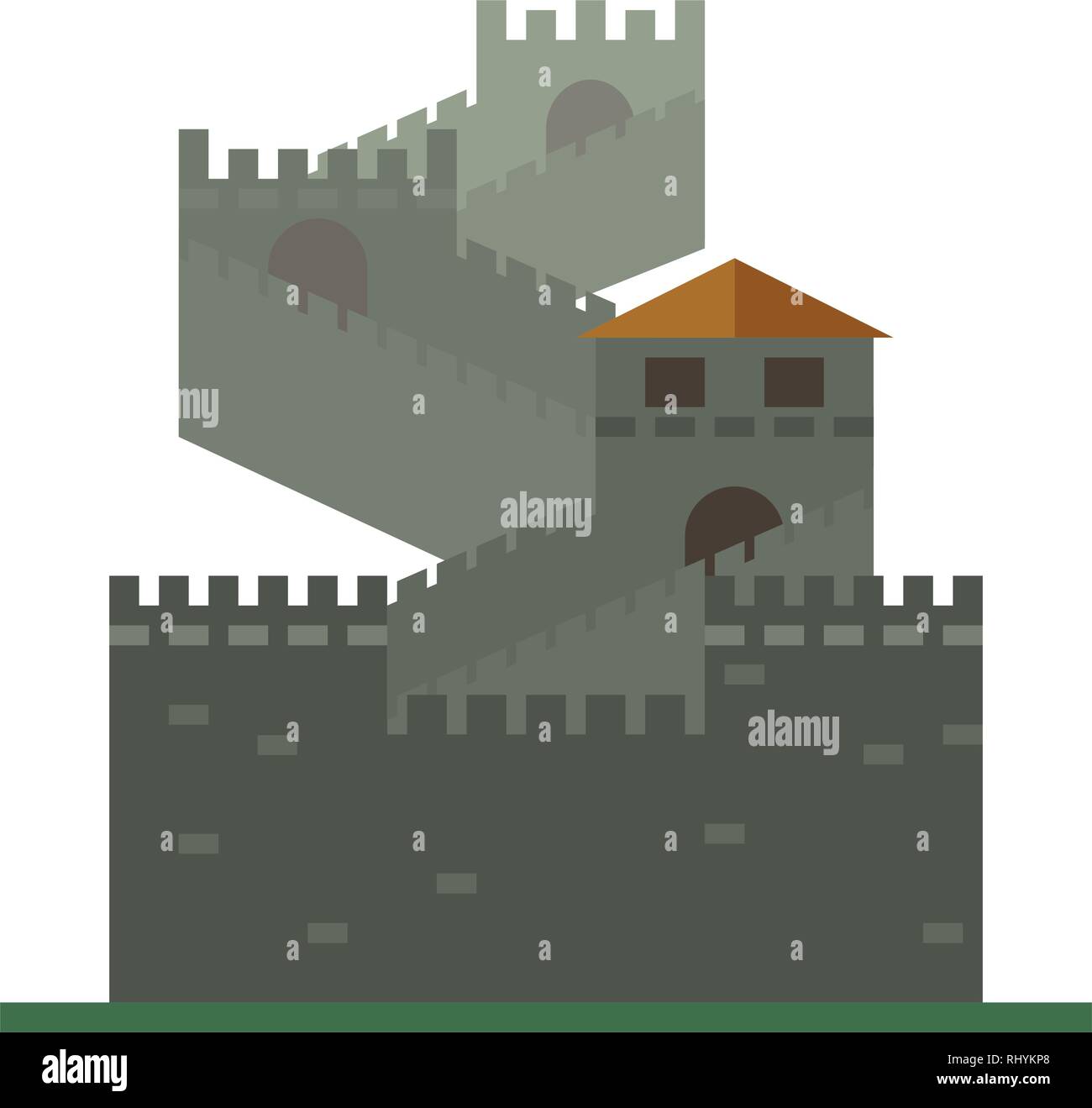 The great wall of china Stock Vector Images - Alamy