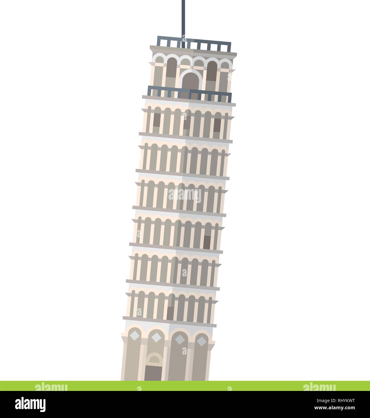 Leaning tower of pisa vector vectors hi-res stock photography and ...