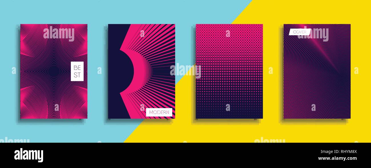 Minimal Vector cover designs. Future Poster template Stock Vector Image ...