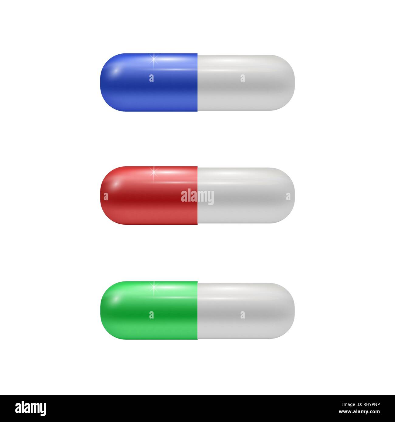Colored pill medicine icon Stock Vector Images - Alamy