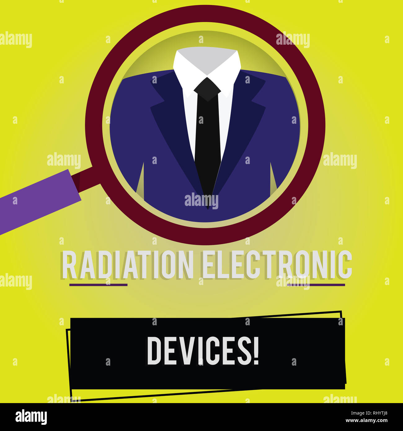 Handwriting text Radiation Electronic Devices. Concept meaning radio ...