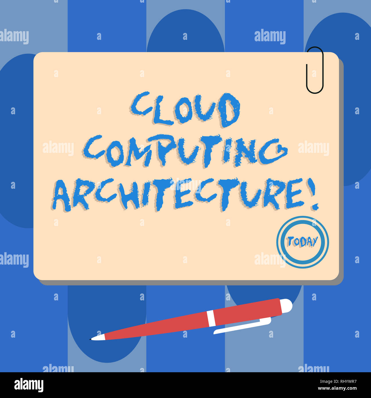Writing Note Showing Cloud Computing Architecture Business Photo Showcasing Components And The