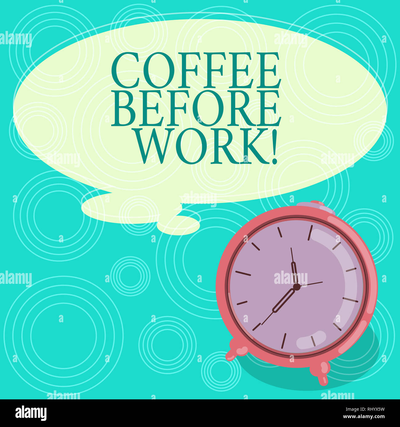 Handwriting text Coffee Before Work. Concept meaning take hot drink ...