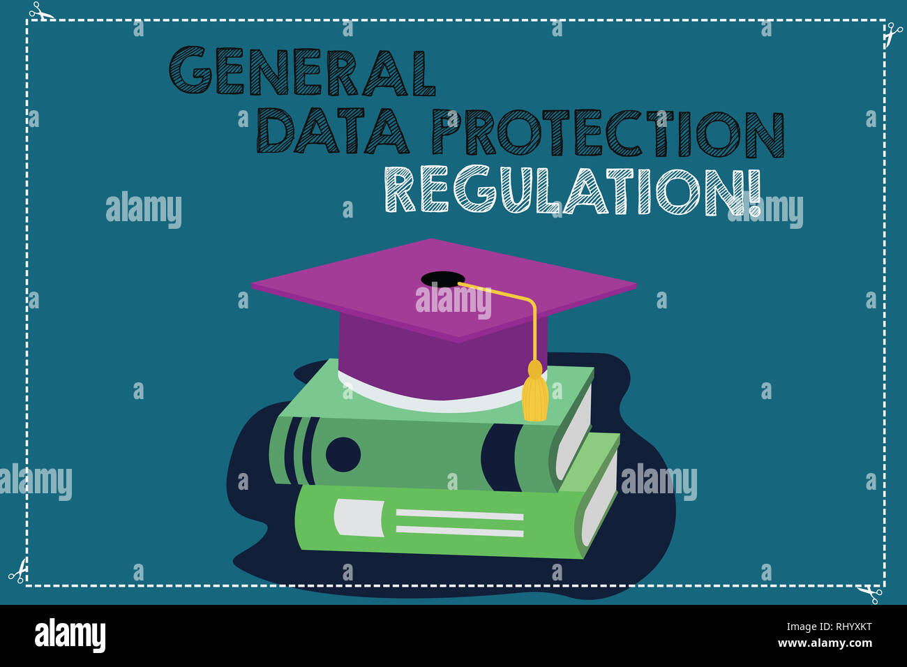 Handwriting text writing General Data Protection Regulation. Concept ...