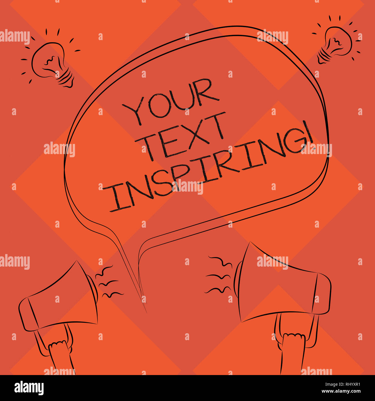 Handwriting text Your Text Inspiring. Concept meaning words make you ...