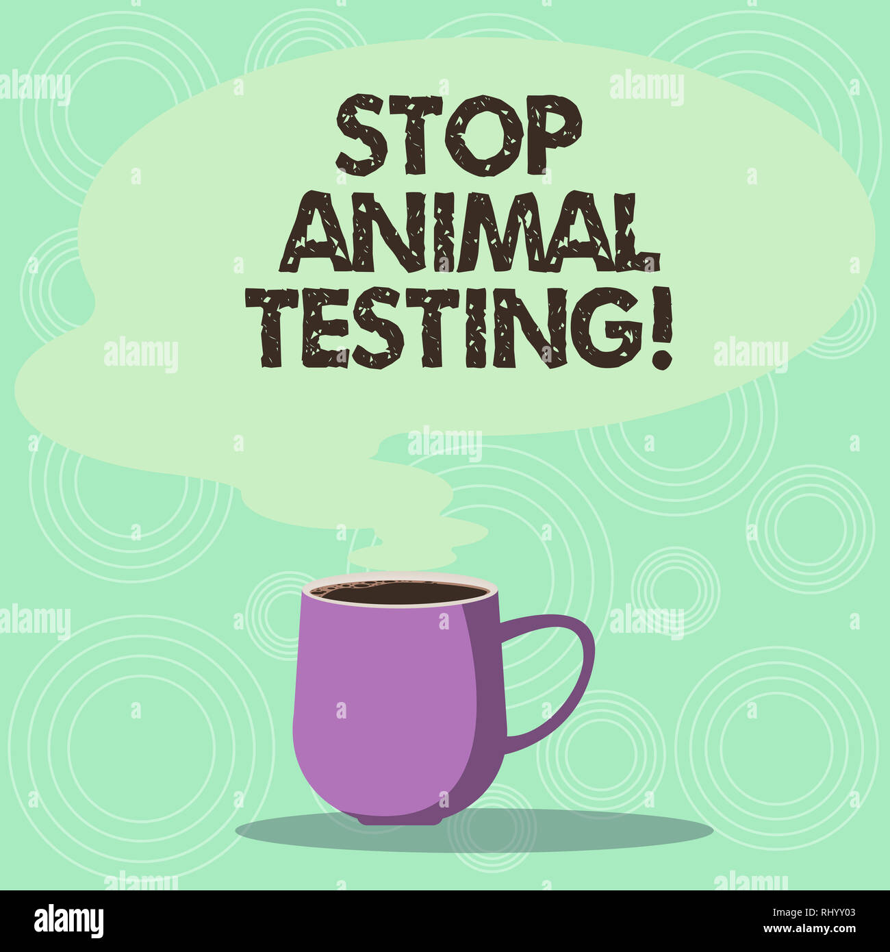 Handwriting text Stop Animal Testing. Concept meaning scientific ...