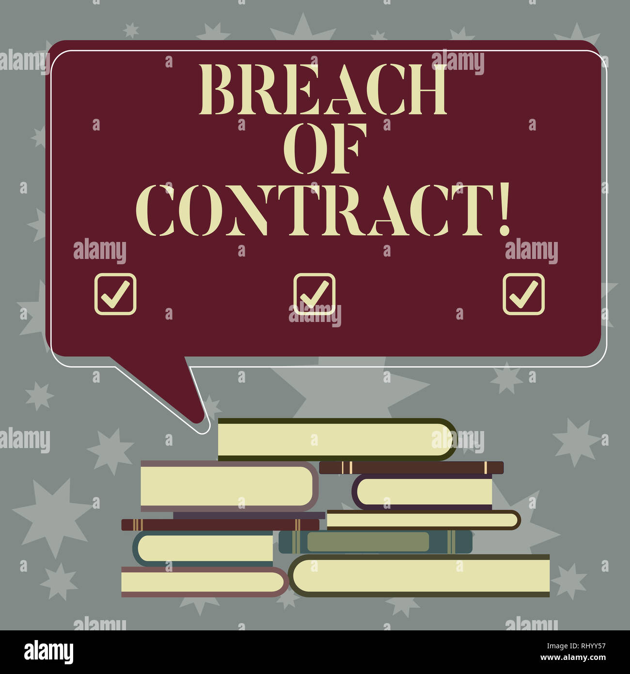 Conceptual hand writing showing Breach Of Contract. Business photo ...