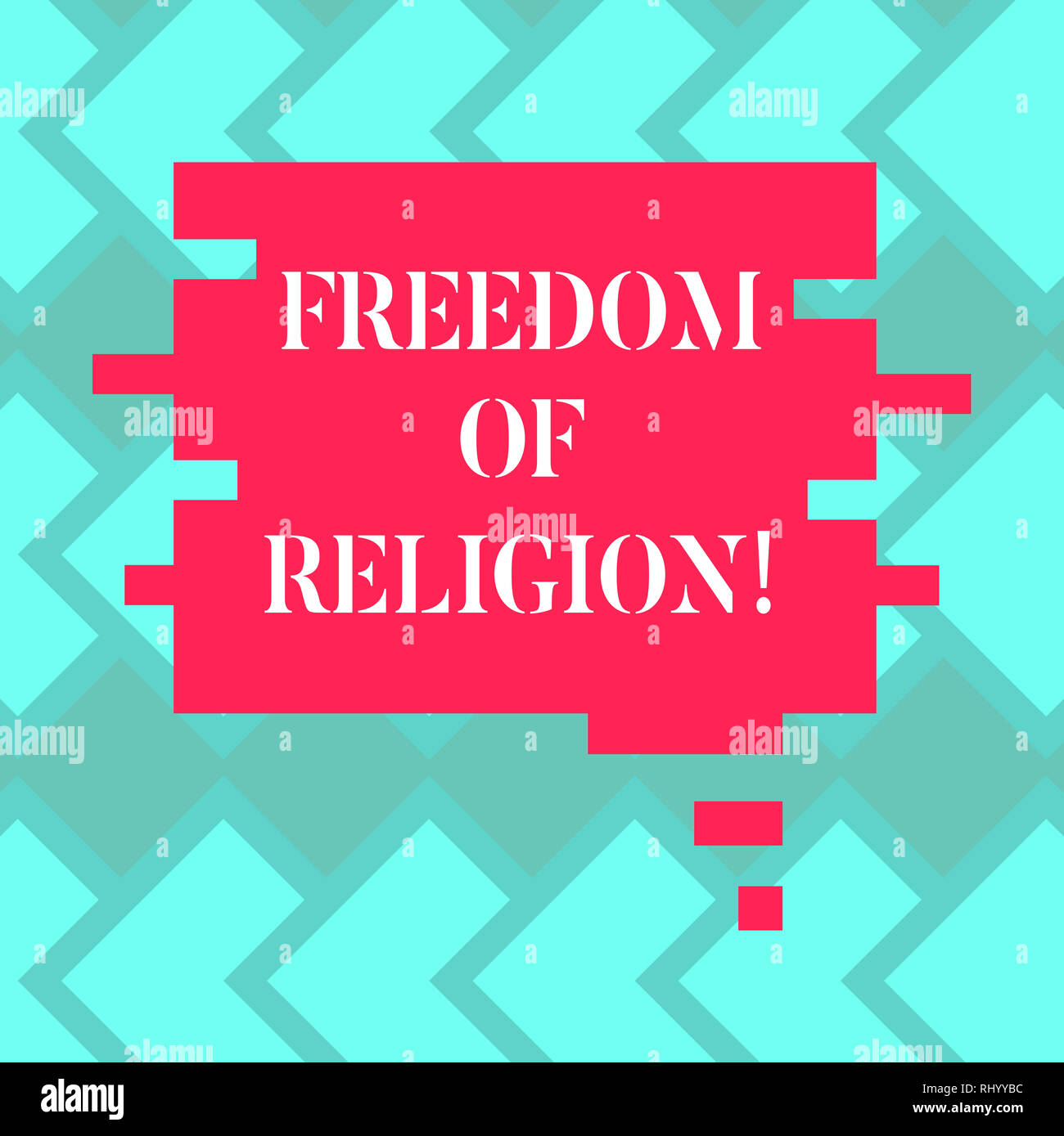 Text sign showing Freedom Of Religion. Conceptual photo right to ...