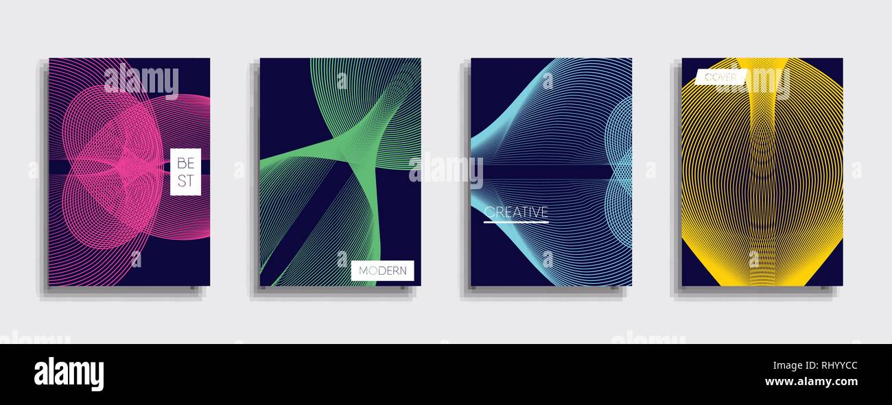 Minimal Vector cover designs. Future Poster template Stock Vector Image ...